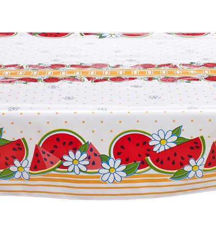 Watermelon Yellow Oilcloth Tablecloth – Freckled Sage